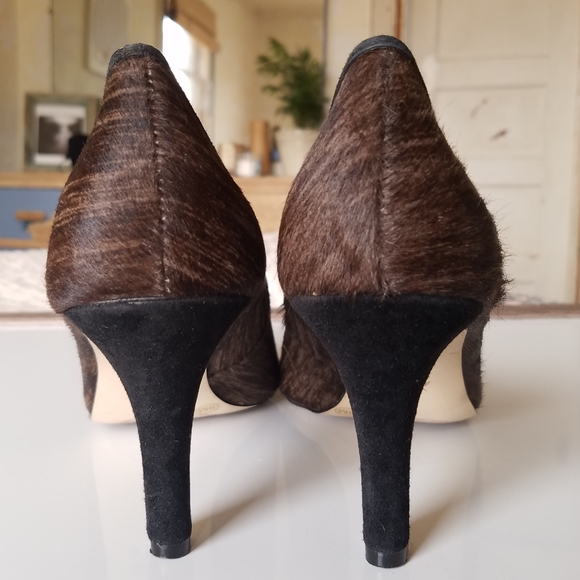 Alex Marie | Shoes | Alex Marie Brown Faux Fur Hair 325 Heels | Poshmark